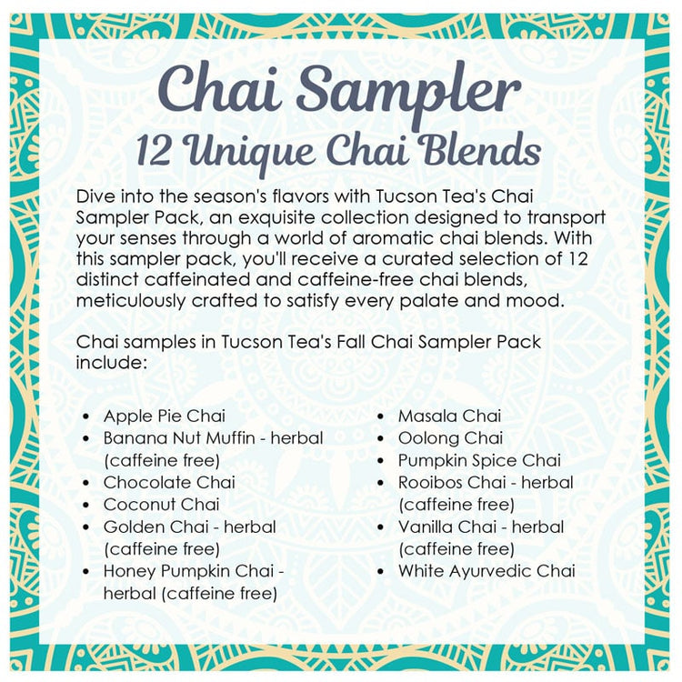 Chai Loose-Leaf Tea Sampler Gift Set - 12 Unique Chai Blends – Tucson ...